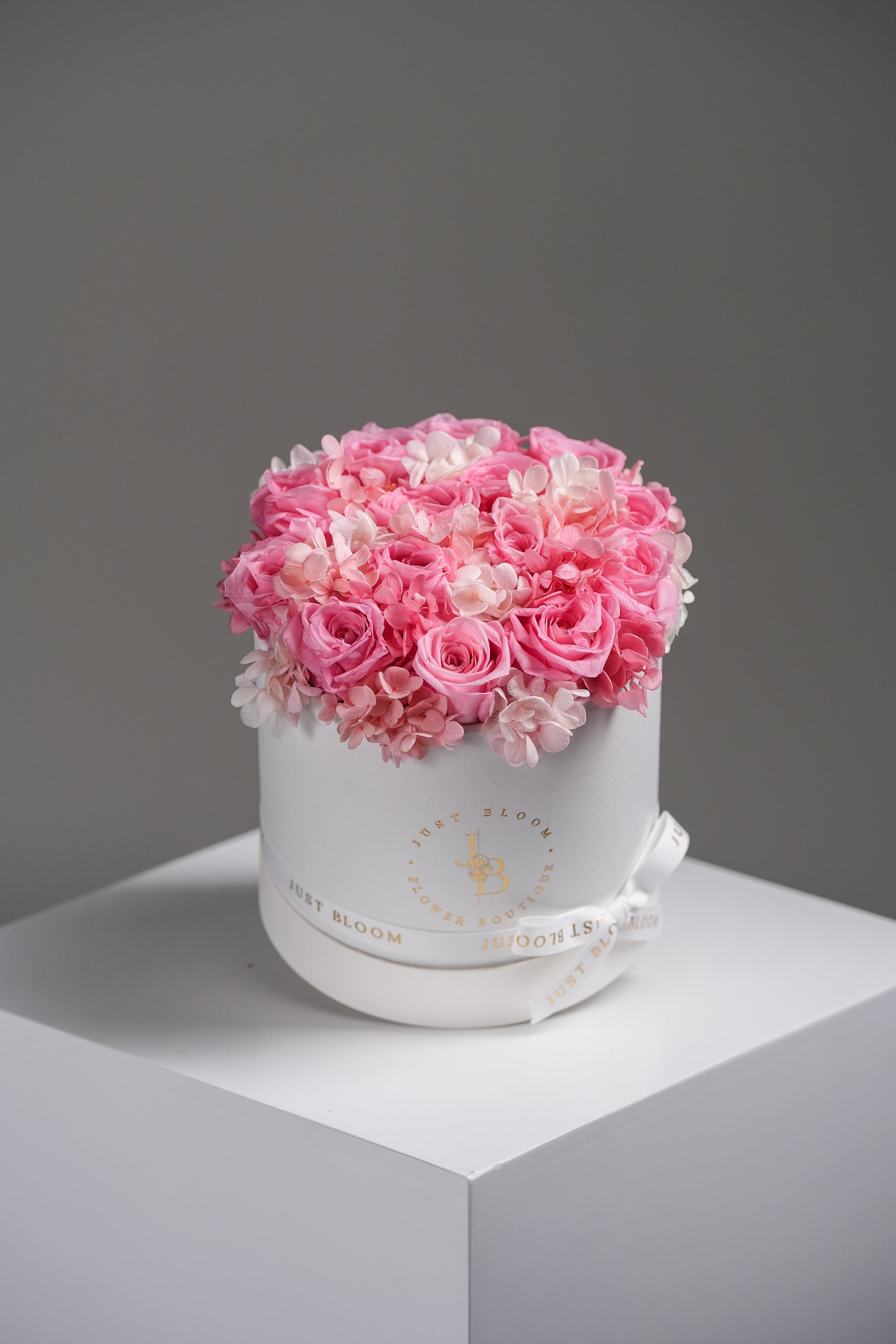 Tina Pink Preserved Rose Flower box | Just Bloom | Hong Kong Florist ...