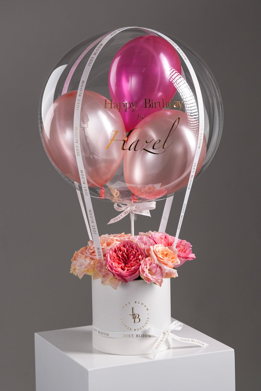 Tiffany Balloon Flower Box - Premium Flower | Hong Kong Flower shop ...
