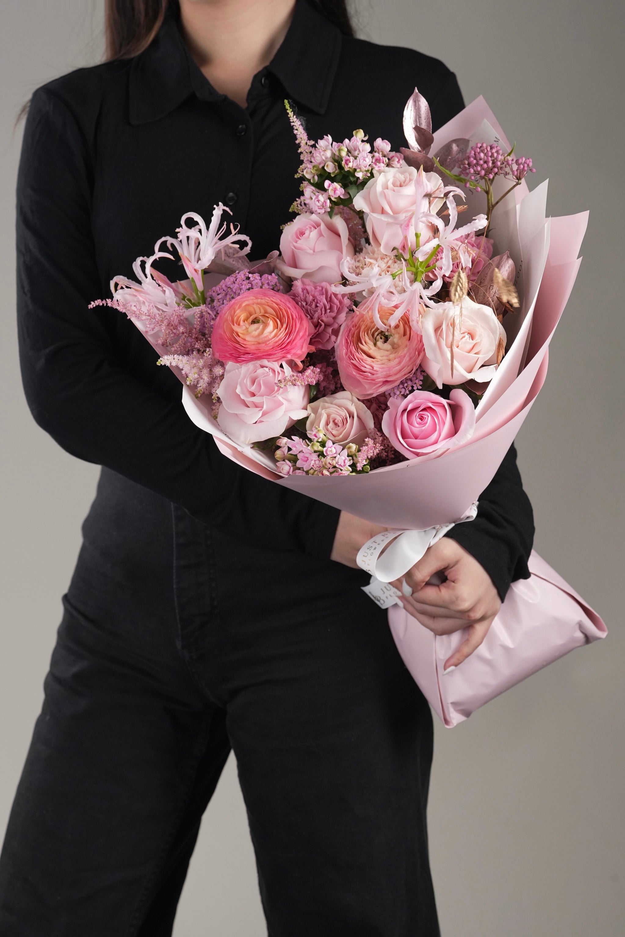 Veda Pink Bouquet | Just Bloom | Hong Kong Florist | Same Day Delivery ...