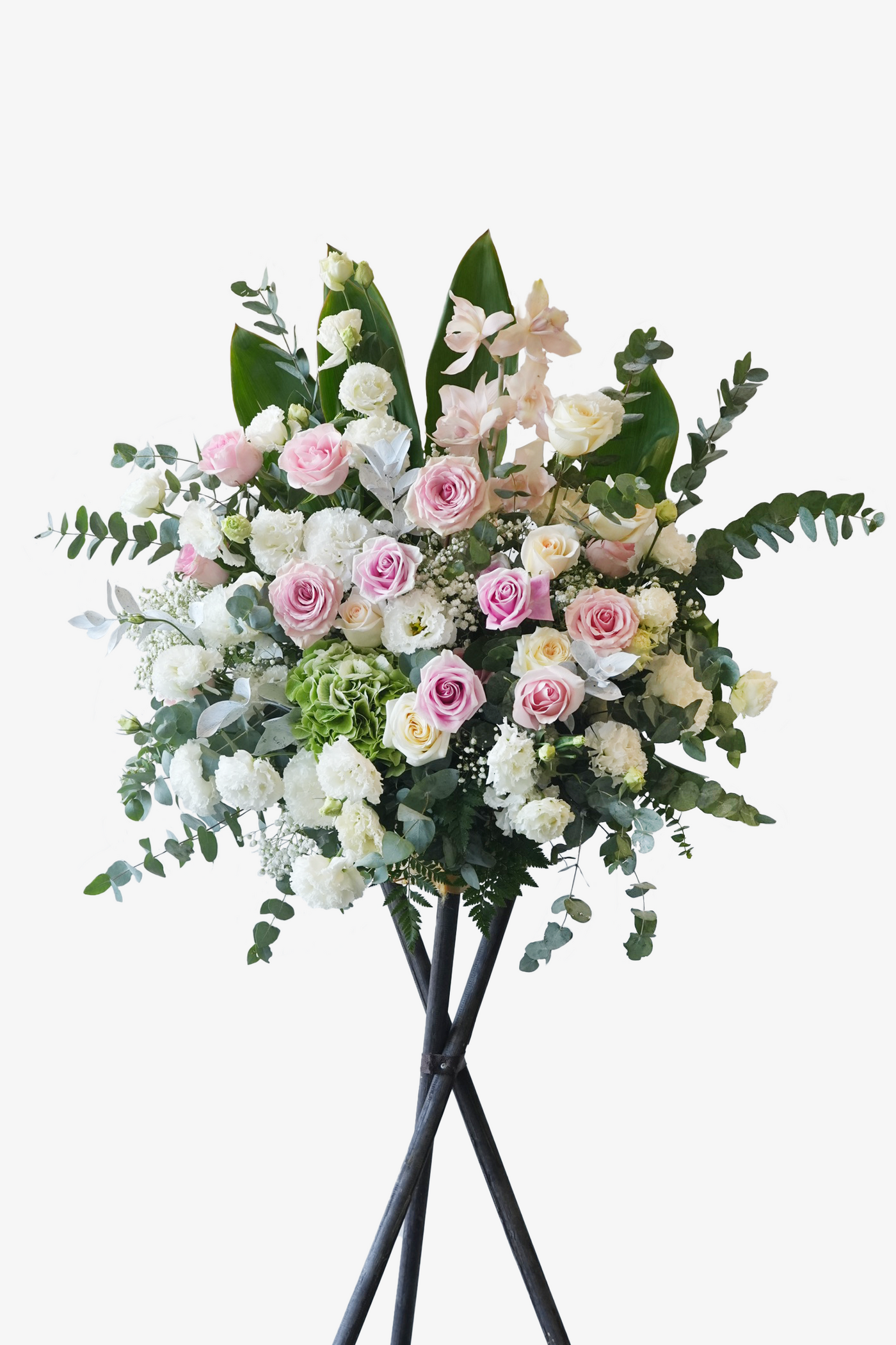 Celestial Grace Sympathy Flower Stand – Elegant Funeral Flowers in Hong ...