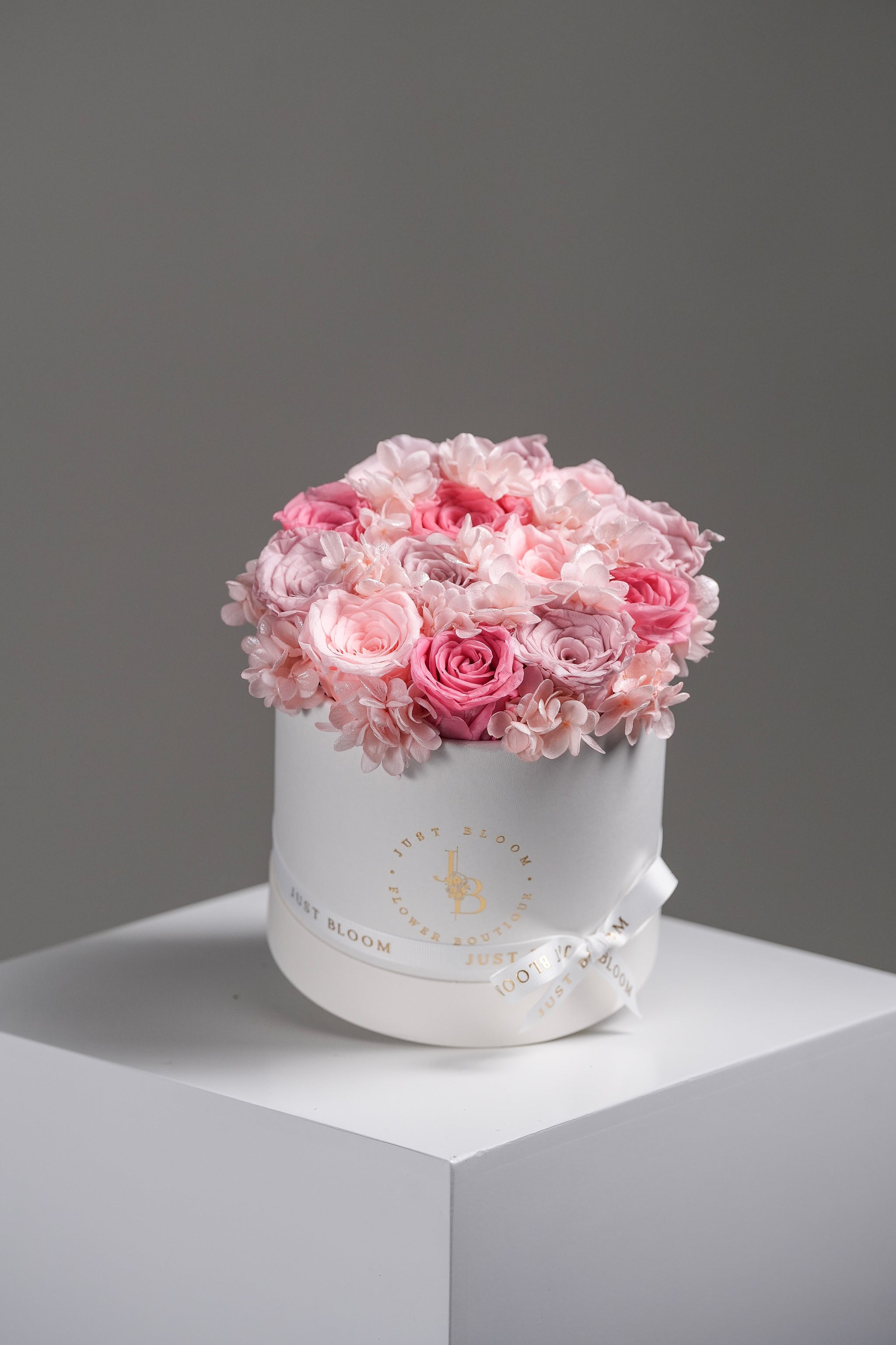 Chloe Pink Preserved Rose Flower box | Just Bloom | Hong Kong Florist ...