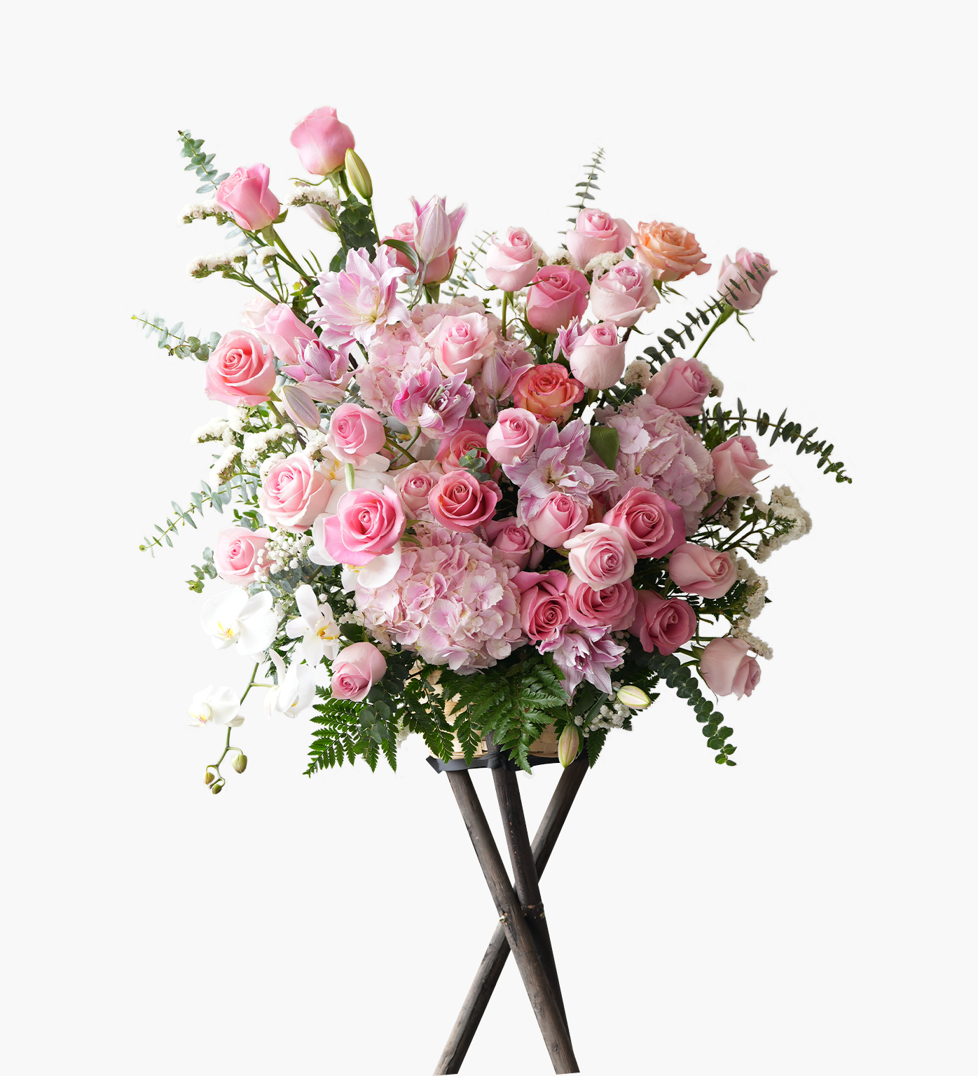 Elegant Pink Flower Stand｜Grand Opening Floral Gift Hong Kong – Just Bloom